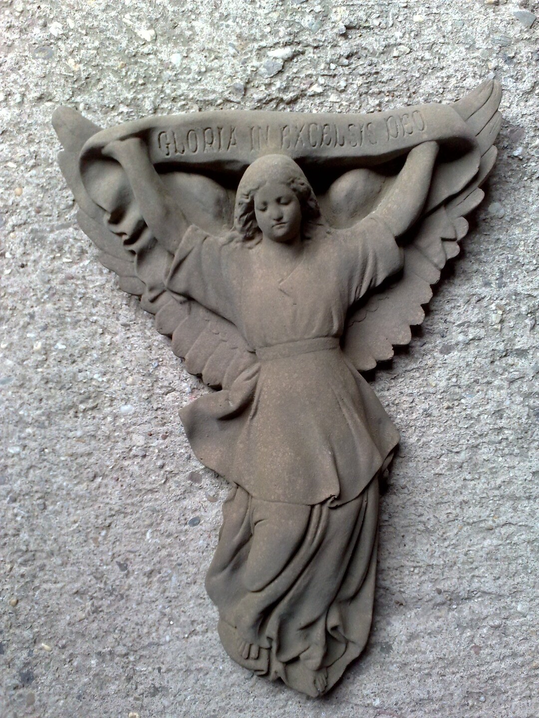 Angel Gloria Large Relief Mural Art Sandstone Antique Look X 38 - Etsy