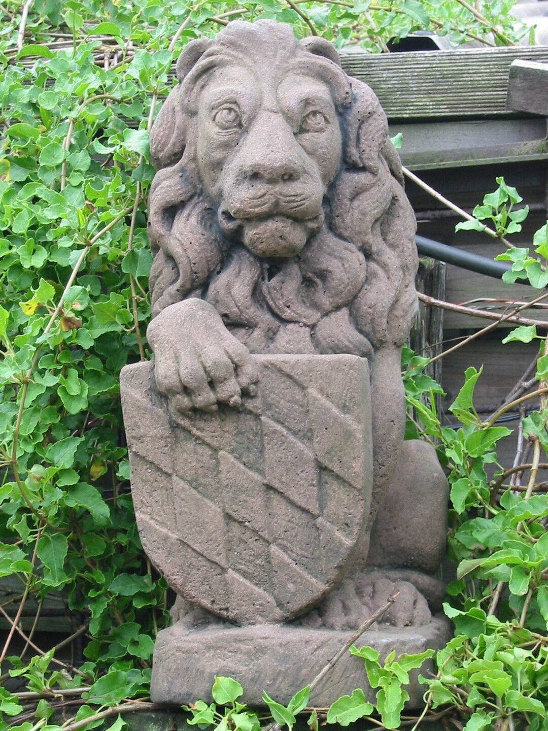 Lion Shield Bavaria Coat of Arms Shield Panel Sculpture Figure Art ...