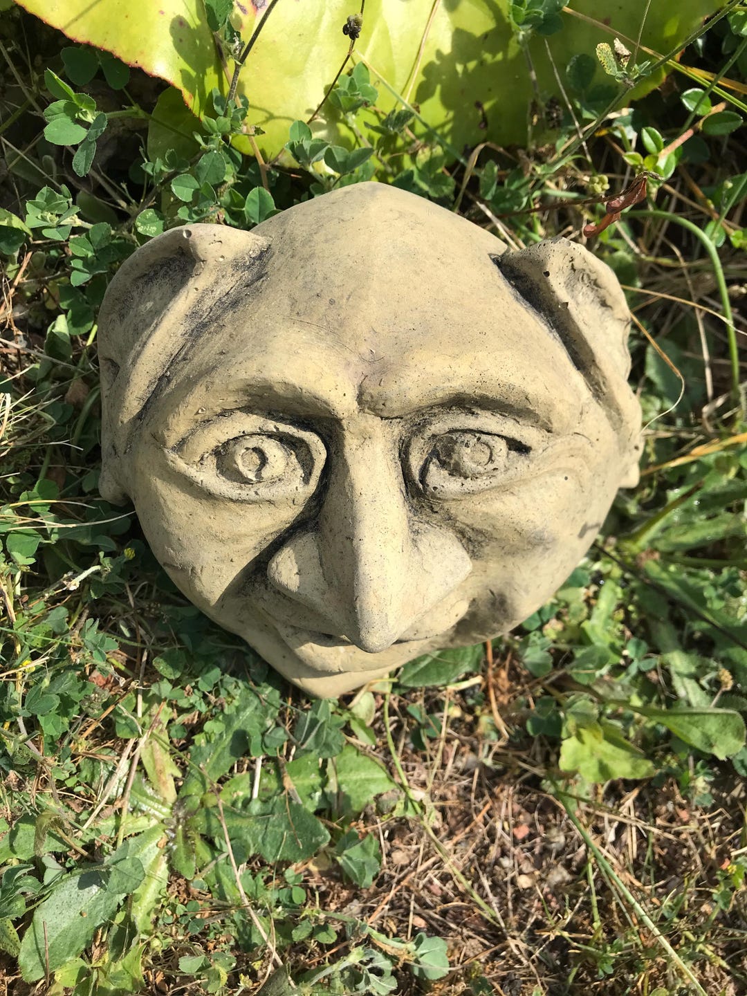 Stone Face Garden Garden Guardian Garden Sculpture Garden Figure Ghost Guardian Count Pebble ...