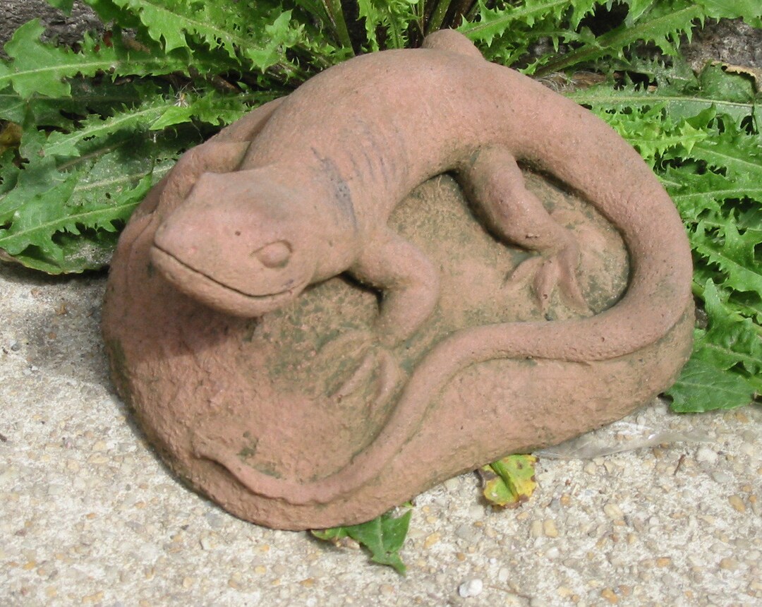 Lizard A Sculpture Figure Art Sandstone Antique Look S 20 - Etsy