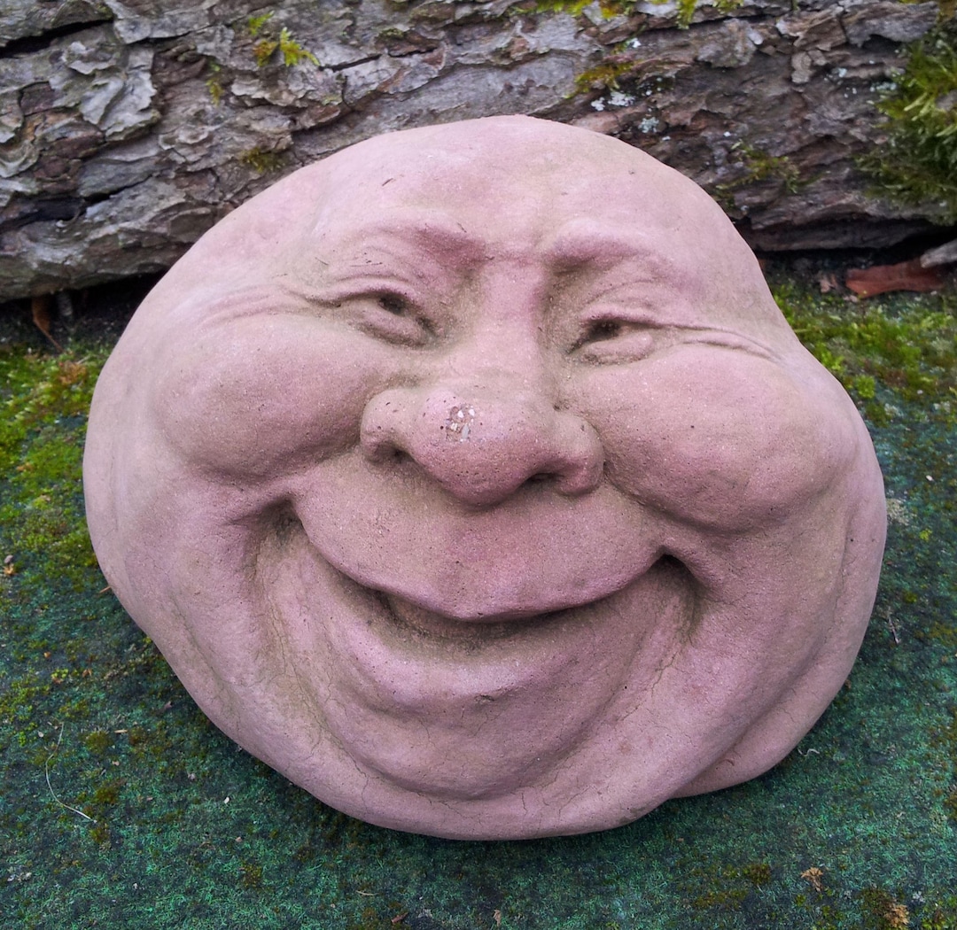 Pierre Face Jardin Jardin Garde Jardin Sculpture Jardin Figure Esprit ...