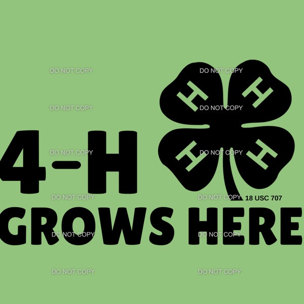 4h Svg - Etsy