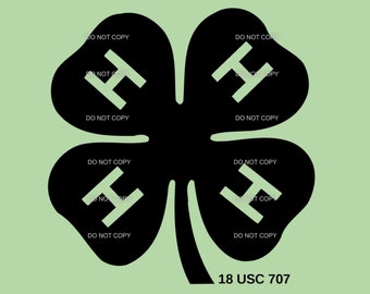 4H Logo SVG Vector PNG - Etsy