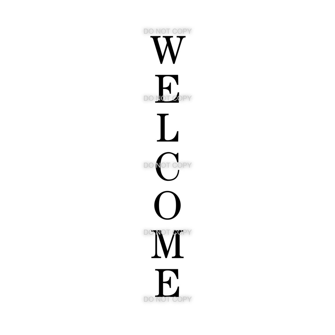 Welcome SVG - Vertical - Etsy