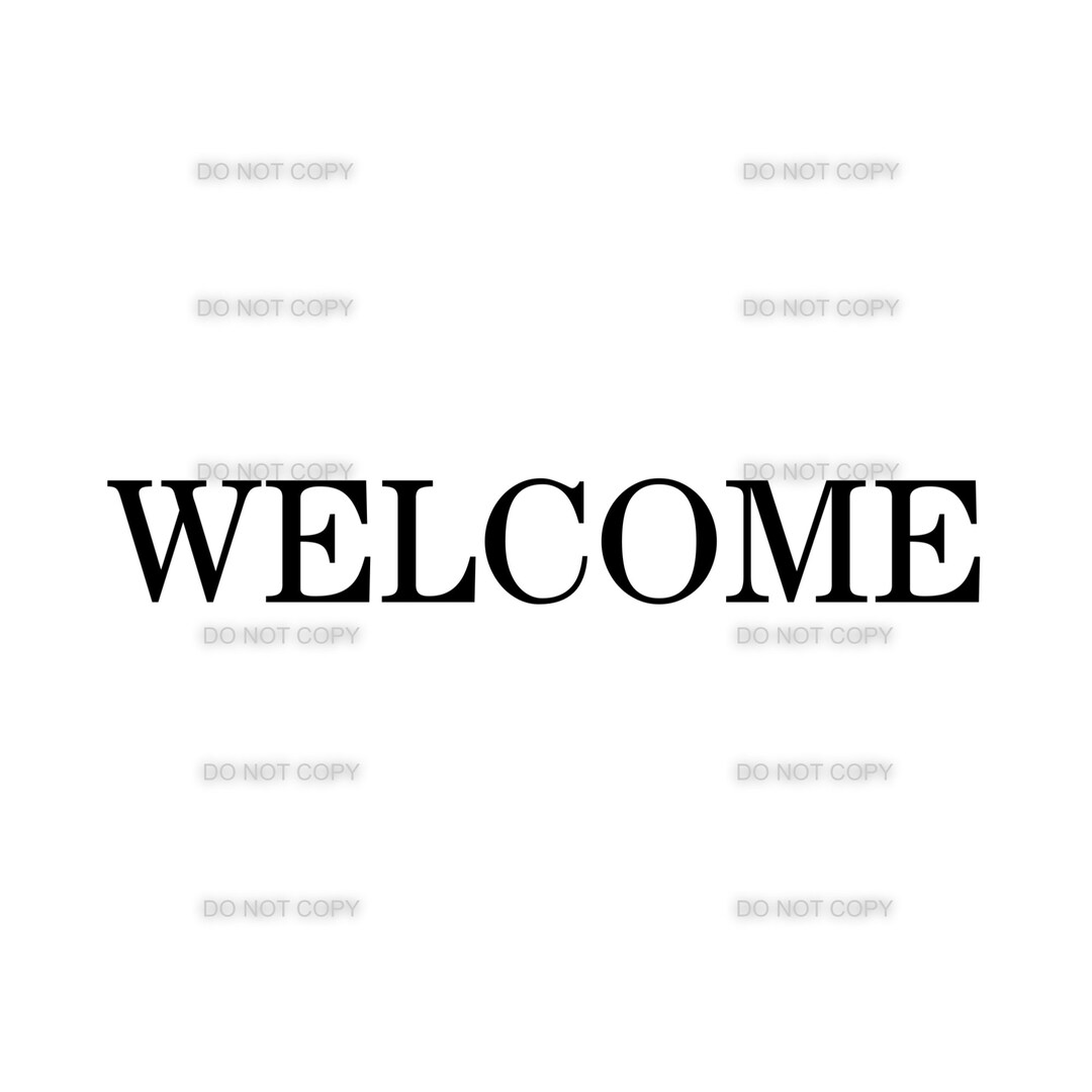 Welcome SVG - Horizontal - Etsy