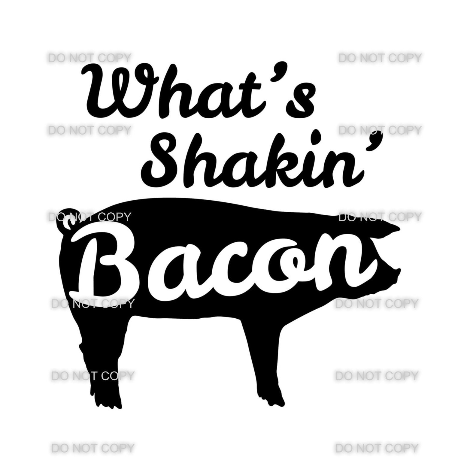 What's Shakin' Bacon SVG - Etsy