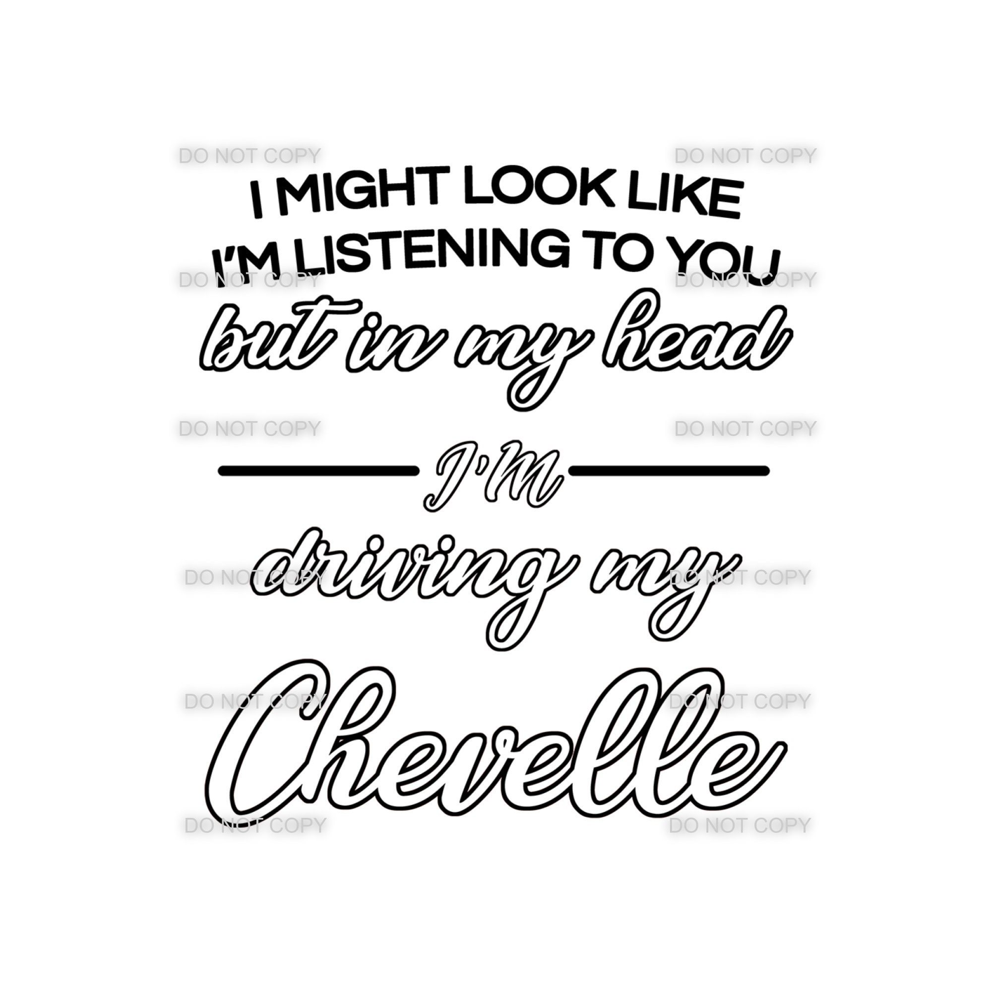 Driving My Chevelle SVG - Etsy