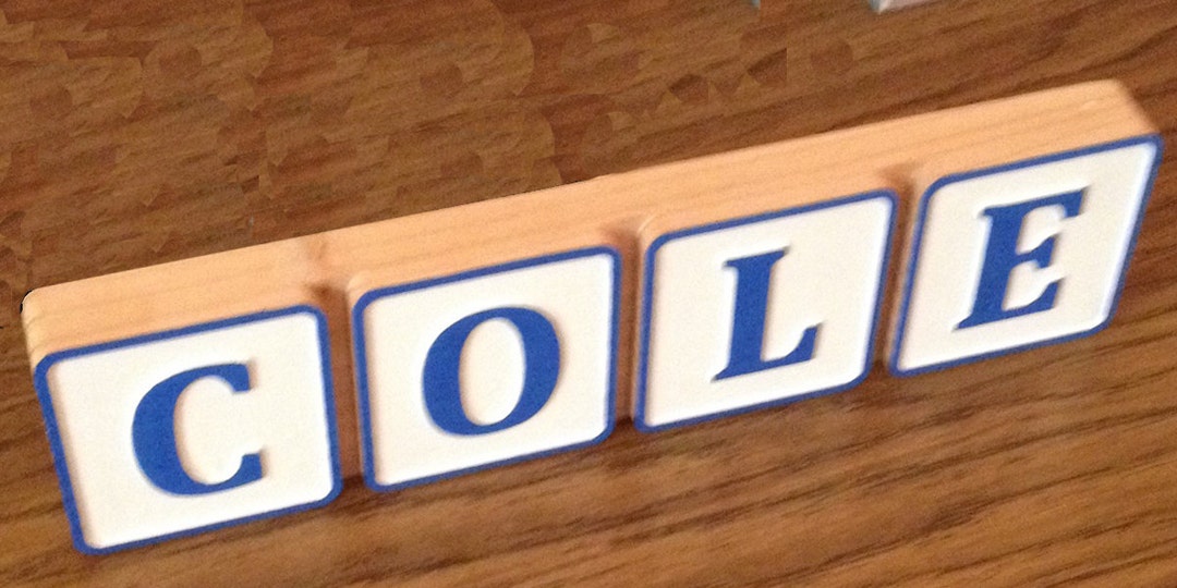 Kid's Name Wooden Block Signs PLEASE READ DESCRIPTION for Full Pricing ...