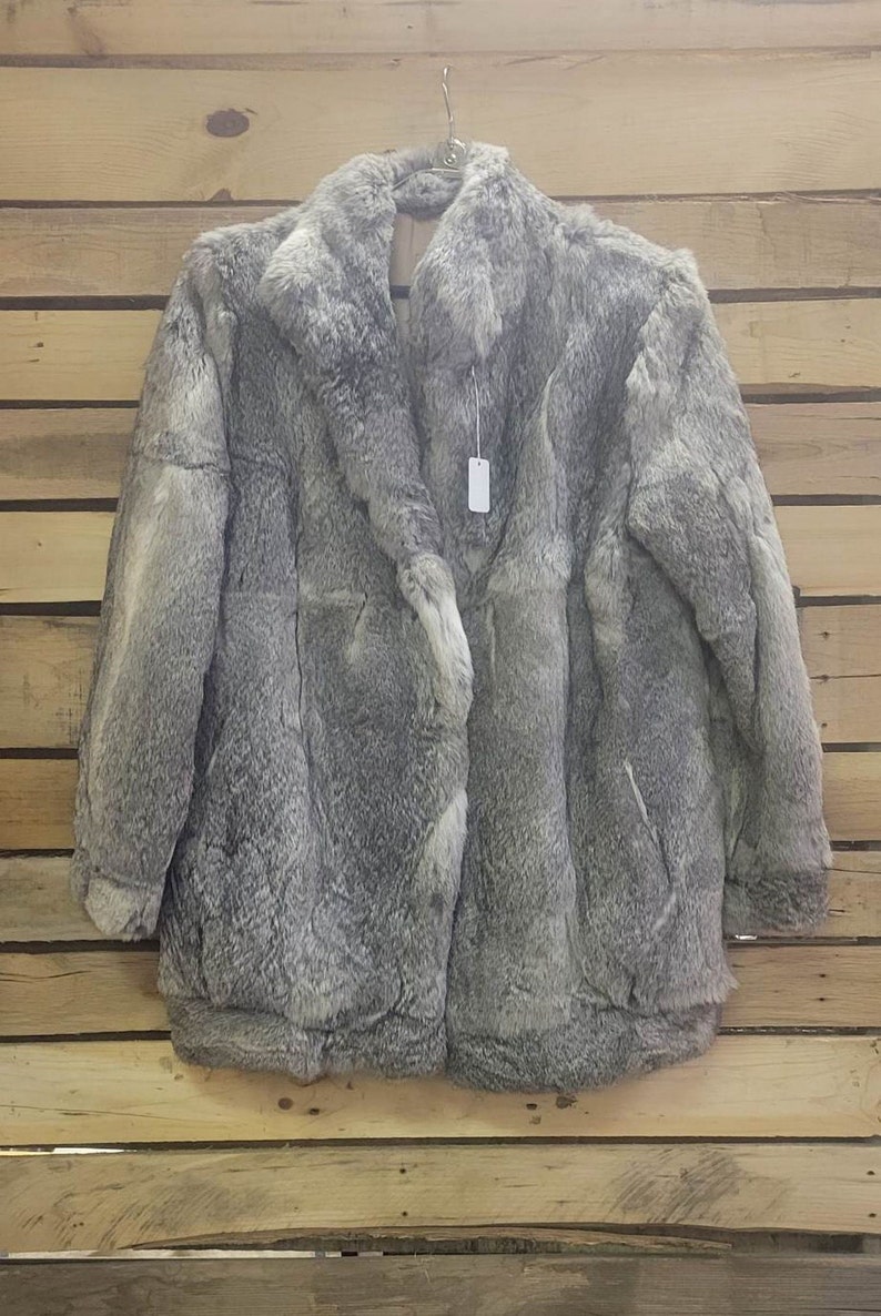 Vintage Rabbit Fur Jacket - Etsy