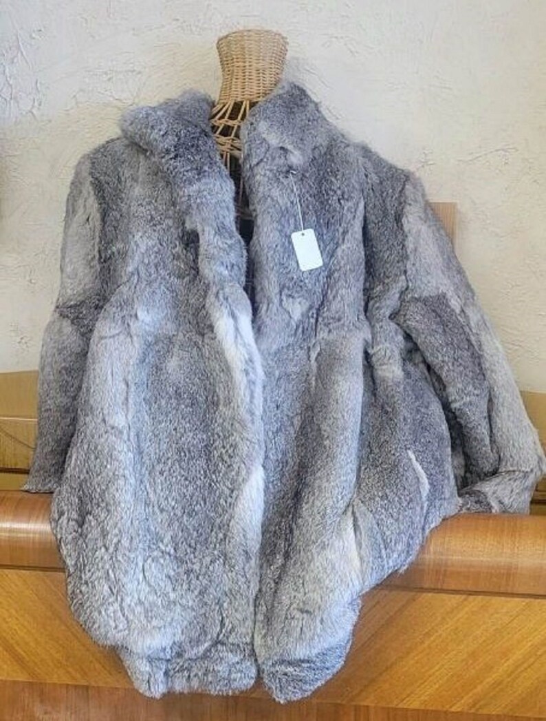 Vintage Rabbit Fur Jacket - Etsy