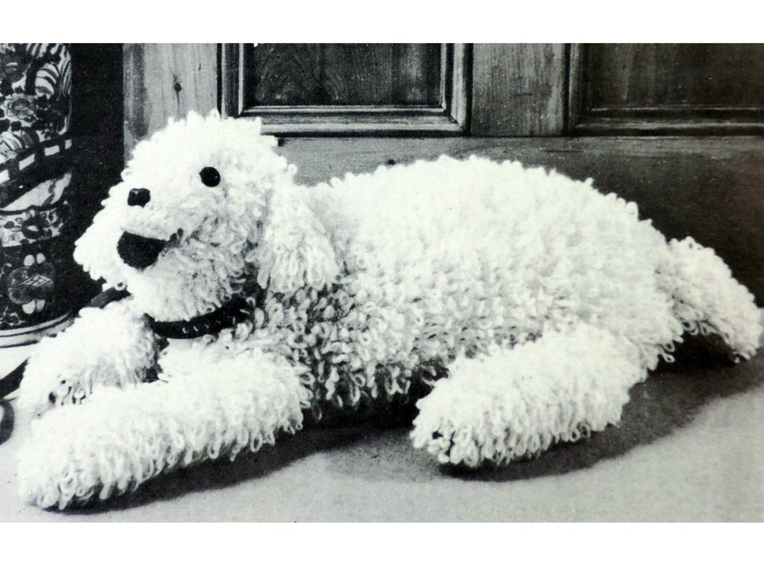 Poodle Dog Toy Knitting Pattern PDF Puppy Dog Soft Cuddly - Etsy
