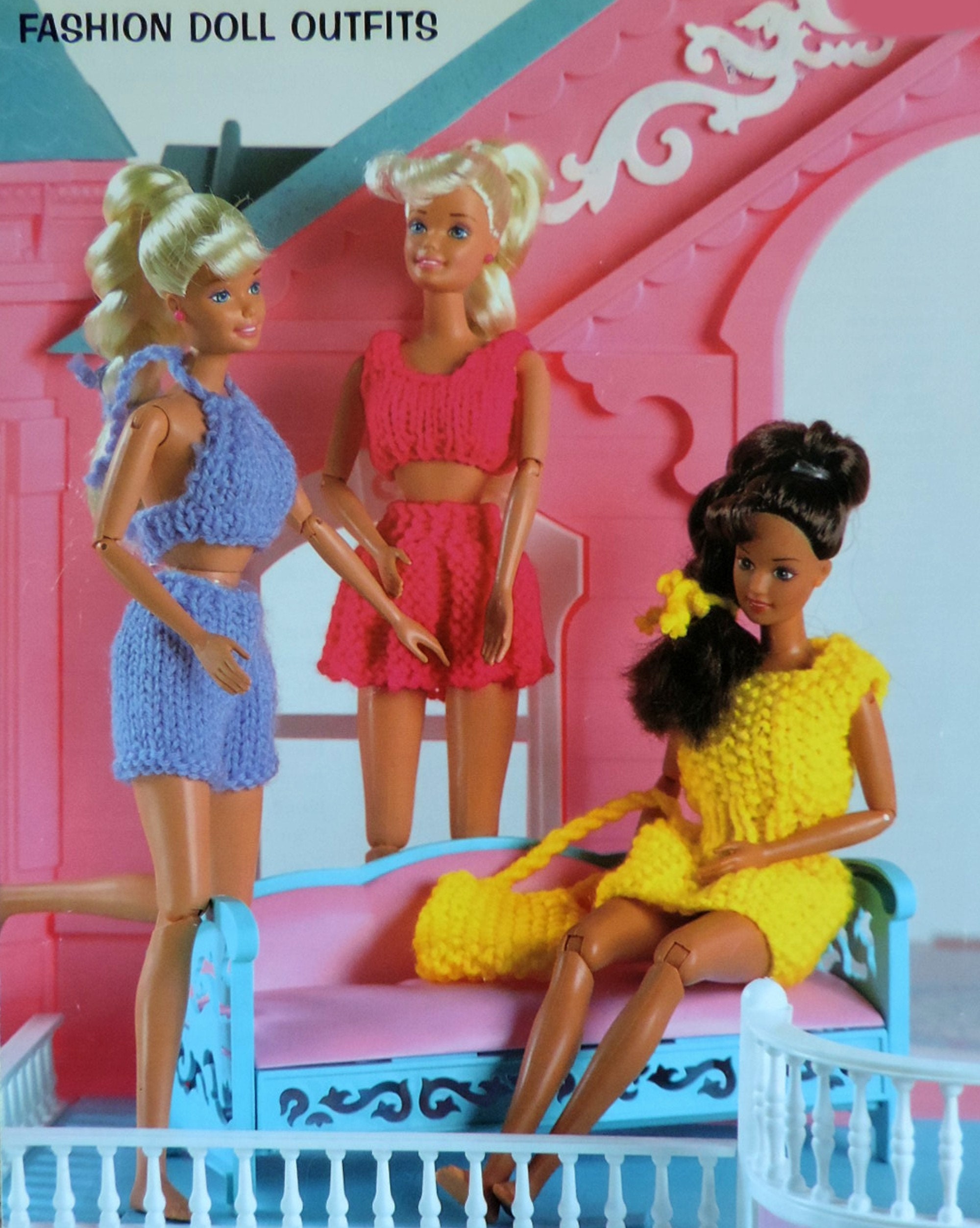 Kids' Crafts Cardigan Knitting Pattern for Barbie doll 11,5 inch doll ...