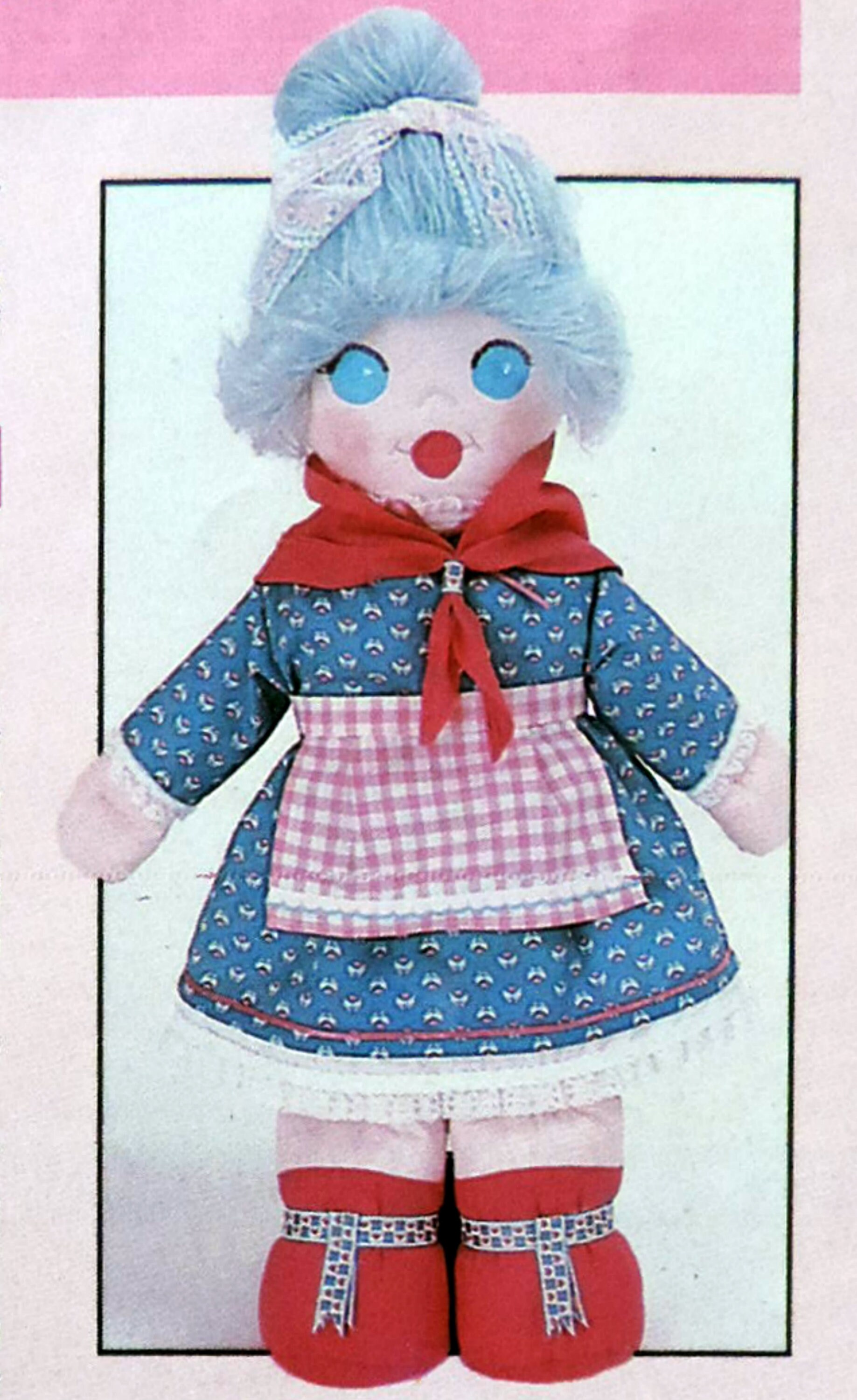Rag Doll Toy Vintage Sewing Pattern PDF Cloth Doll with Dolls | Etsy