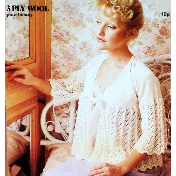 Bed Jacket Pattern - Etsy