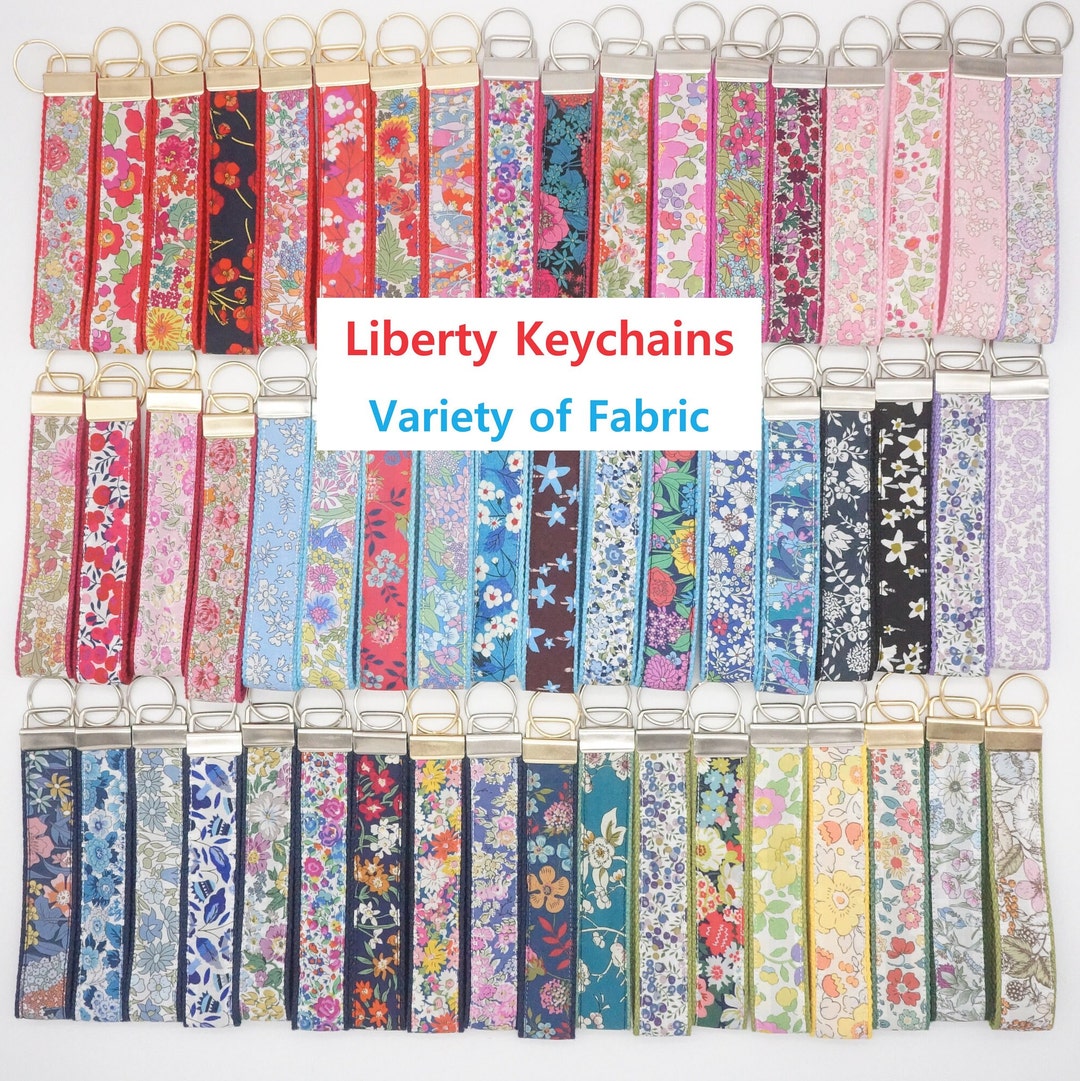 Liberty Keychain/ Keyfob/ Liberty Key Strap/ Keyring Wristlet/ Key Fob/ Gift for Mom ...