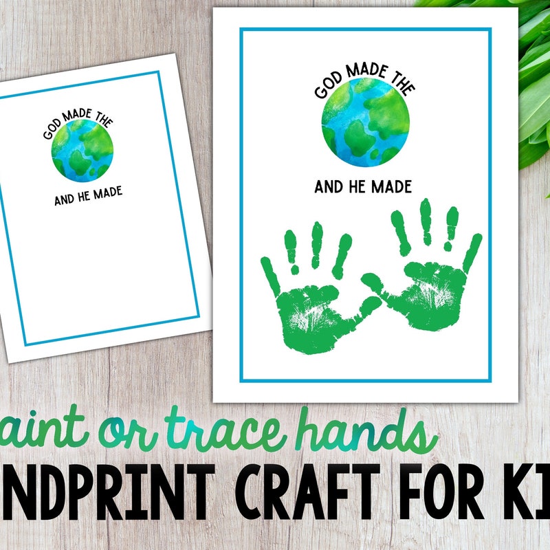 God Made Me Handprint Craft - Etsy