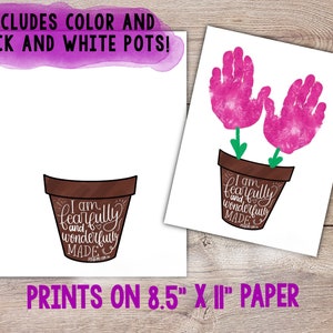 I Am Fearfully and Wonderfully Made, Handprint Craft for Kids, Psalm ...