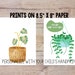 Plant Handprint Craft for Kids, Bundle of 4, Monstera, Hanging Plant ...