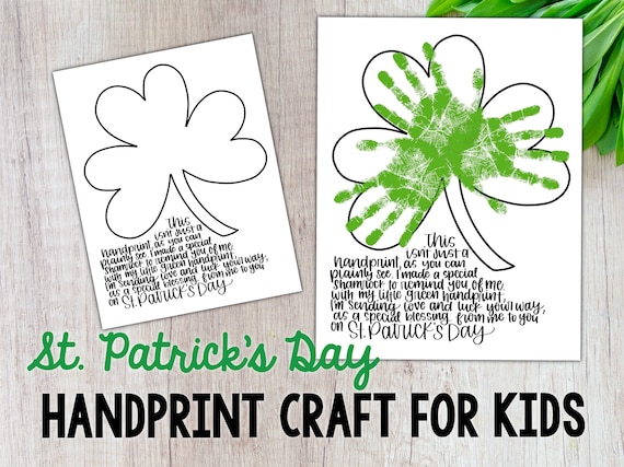 St. Patrick's Day Handprint Art - Mom. Wife. Busy Life.