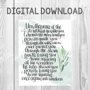 May the Peace of the Lord Christ Go With You, Blessing, Prayer ...