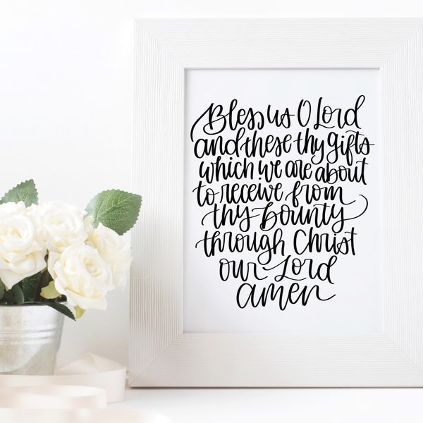 Bless Us O Lord - Etsy