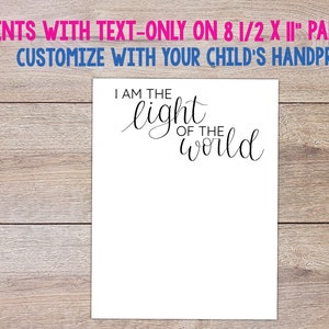 I Am the Light of the World, Handprint Craft for Kids, John 9:5, Sun ...