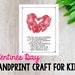 Valentines Day Handprint Craft, DIY Craft, Poem, Digital Download ...