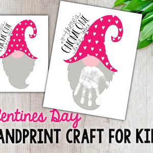 Gnome Valentines Day Handprint Craft, There’s Gnome One Like You ...