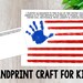 Flag Handprint Craft, Fourth of July Handprint, Pledge of Allegiance ...