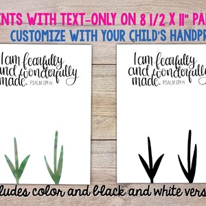 I Am Fearfully and Wonderfully Made, Handprint Craft for Kids, Psalm ...