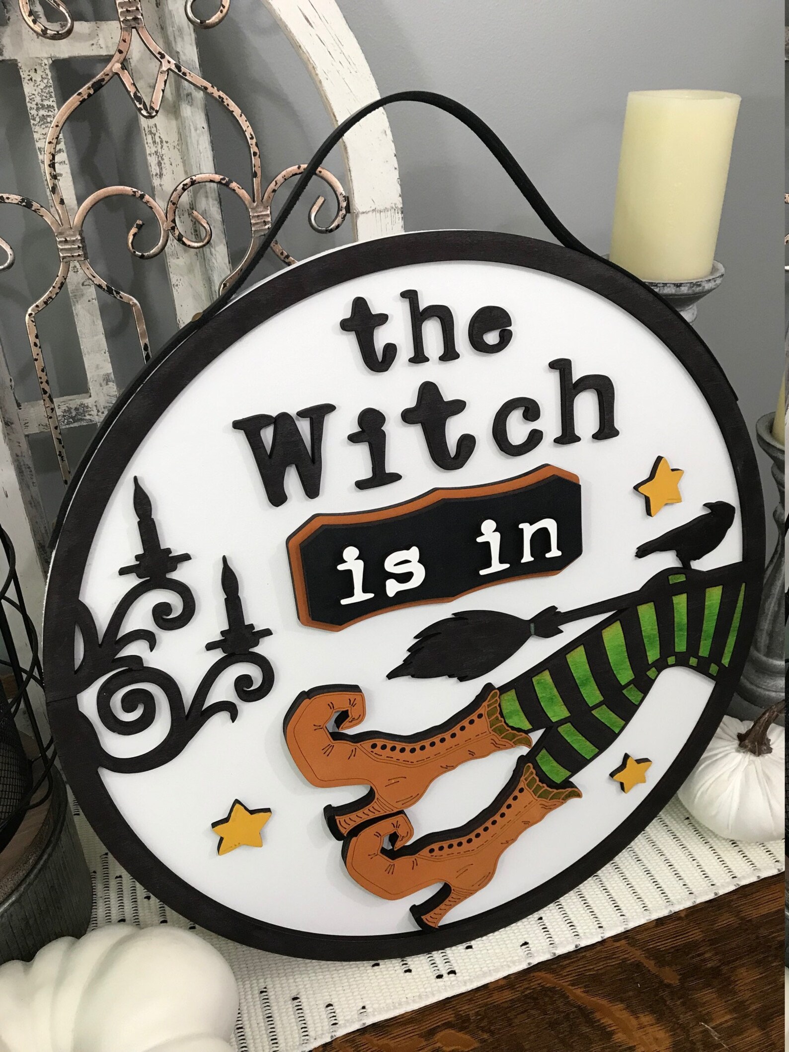 SVG Digital Instant Download Laser Cut File the Witch is in Out ...