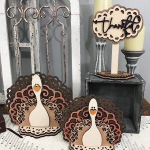 SVG Digital Instant Download Laser Cut File Lace Doily Thankful Turkey ...