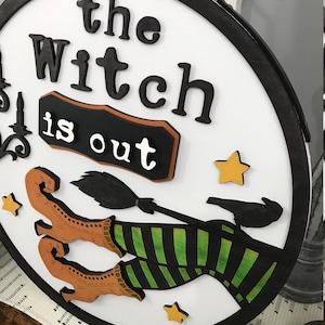 SVG Digital Instant Download Laser Cut File the Witch is in Out ...