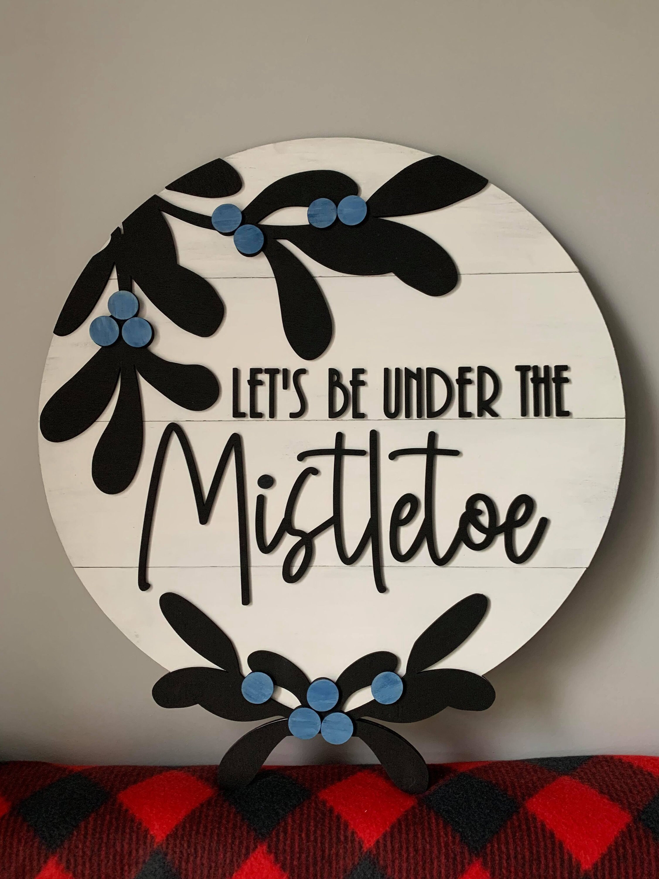 Mistletoe Floral Holiday SVG Laser Cut File Instant Digital - Etsy