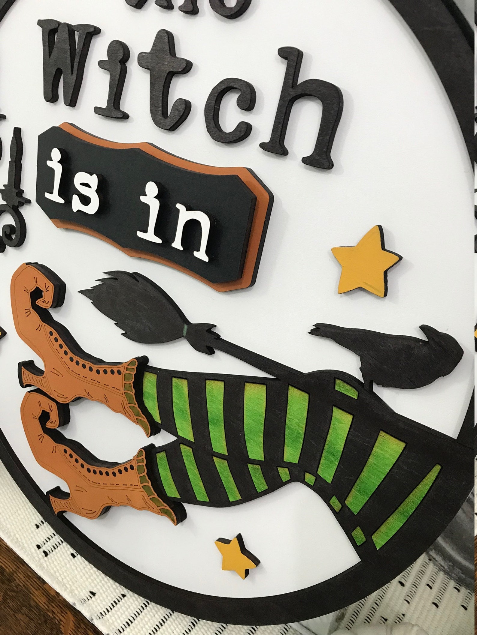 SVG Digital Instant Download Laser Cut File the Witch is in Out ...