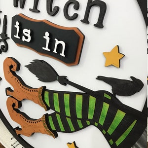 SVG Digital Instant Download Laser Cut File the Witch is in Out ...