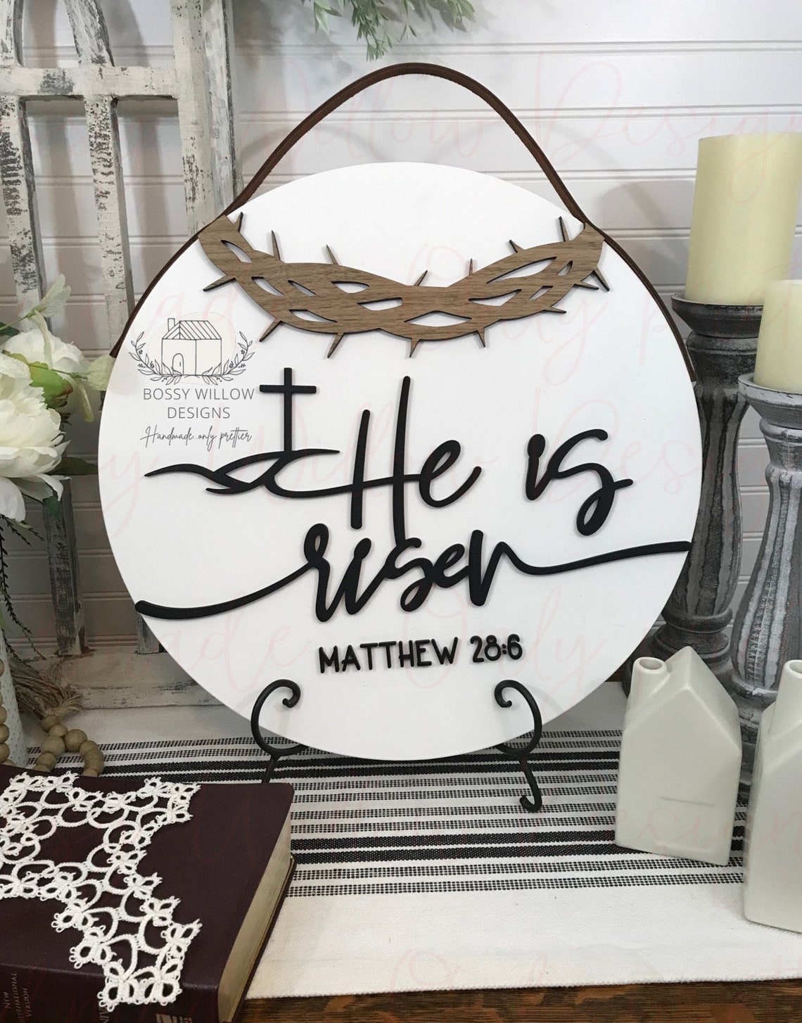 He is Risen SVG Laser Cut File Instant Digital Download Round - Etsy Canada