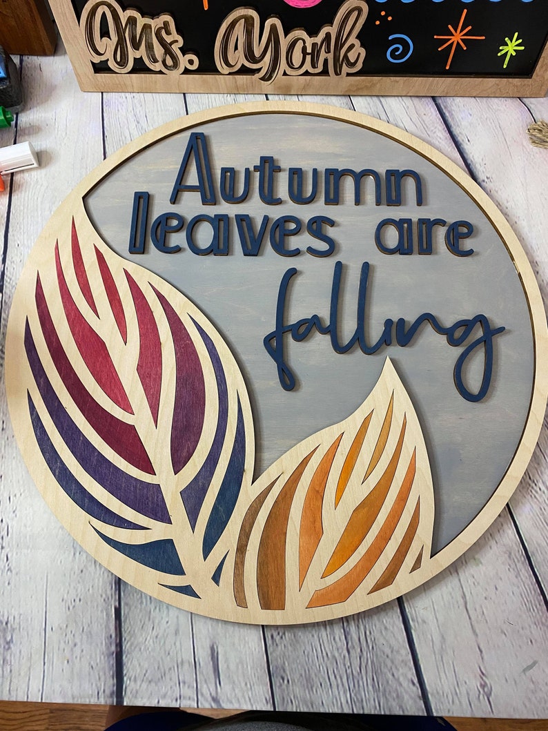 SVG Digital Instant Download Laser Cut File Autumn Leaves Are | Etsy