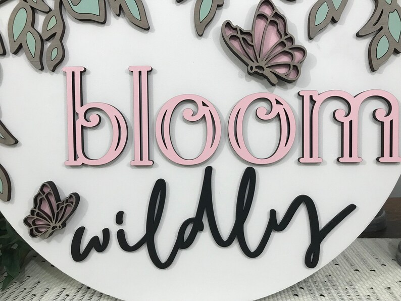 SVG Laser Digital Download Floral Frame Bloom Wildly Spring - Etsy