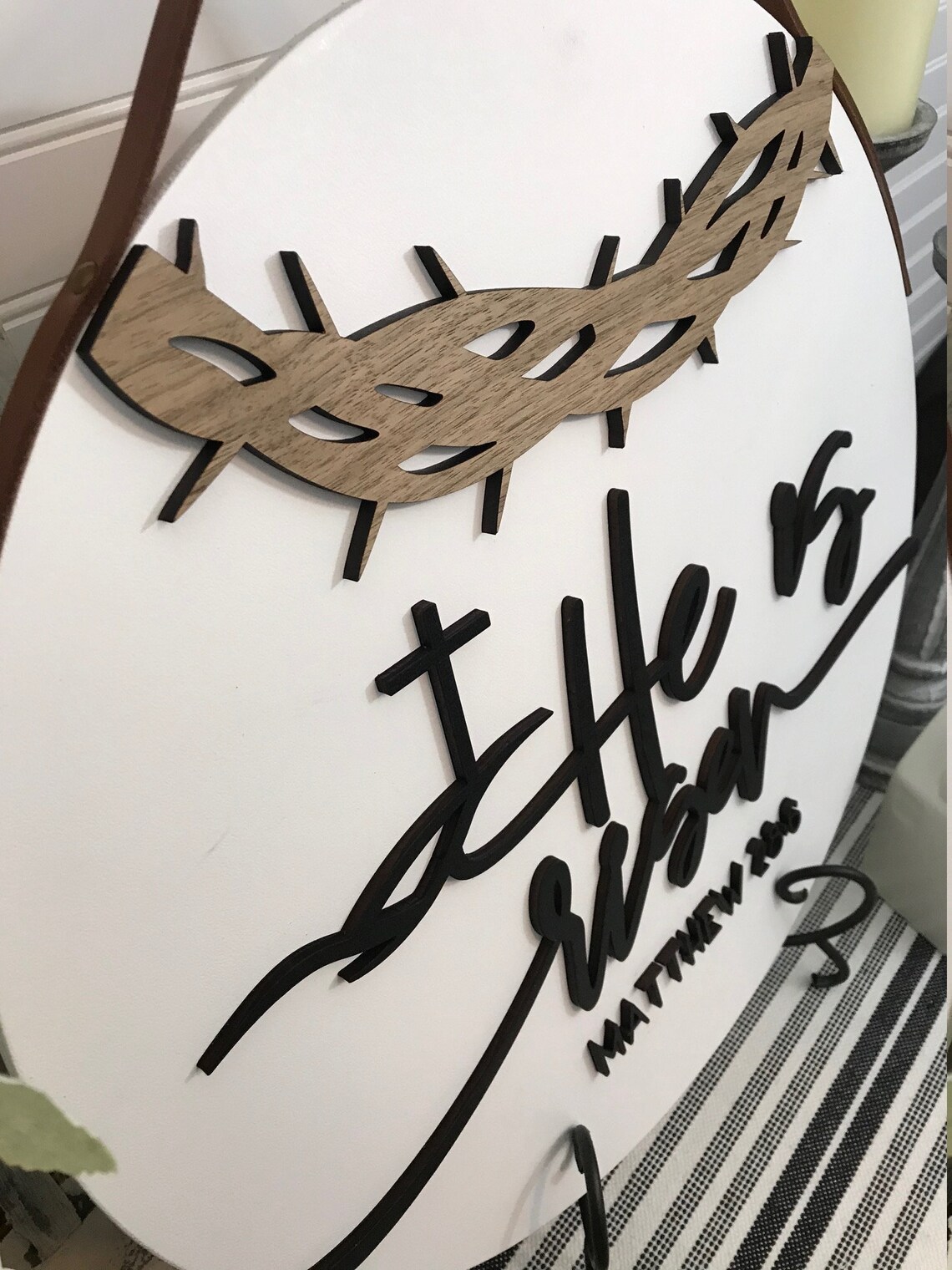 He is Risen SVG Laser Cut File Instant Digital Download Round - Etsy Canada