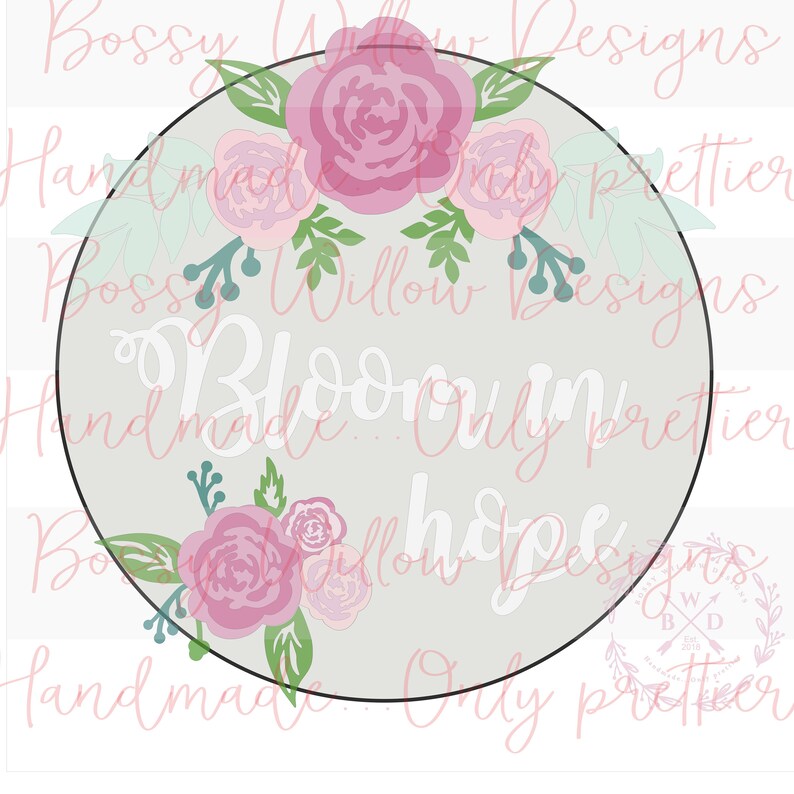 SVG Laser Cut File Instant Digital Download Bloom in Hope | Etsy