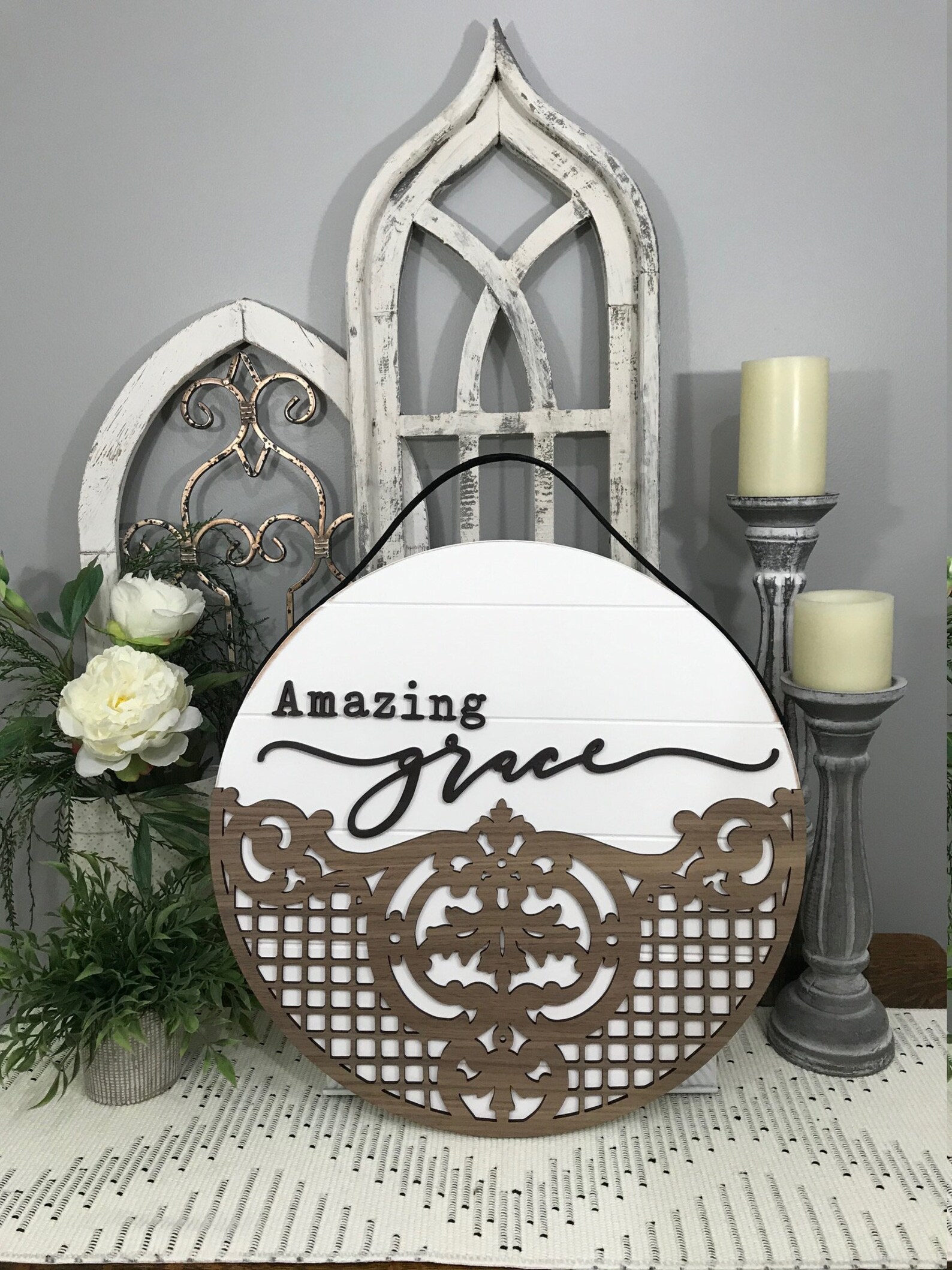 SVG Digital Instant Download Laser Cut File Amazing Grace Vintage Half ...