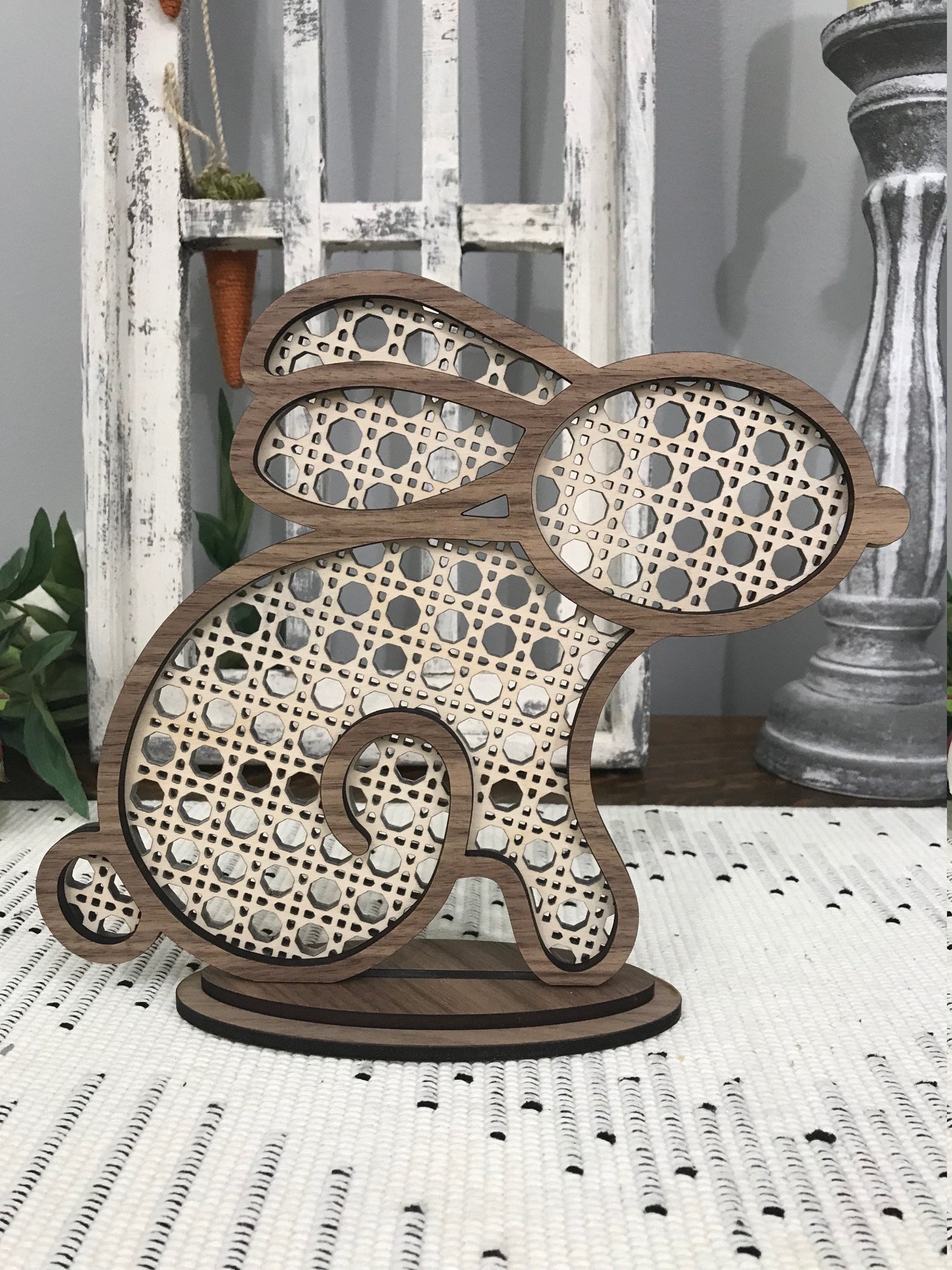SVG Digital Instant Download Laser Cut File Rattan Rabbit Set - Etsy