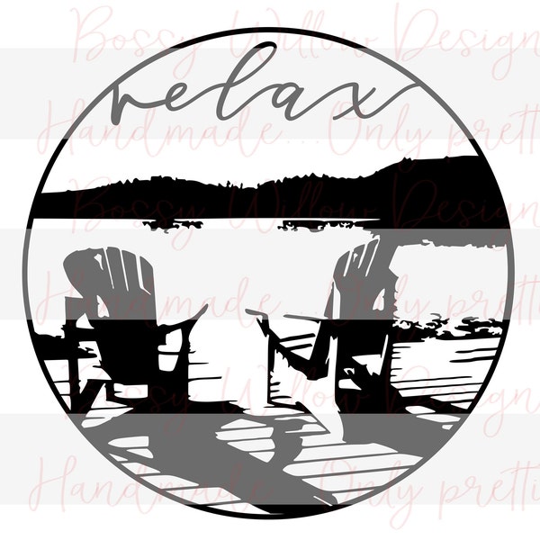 Lake Relax Sign - Etsy