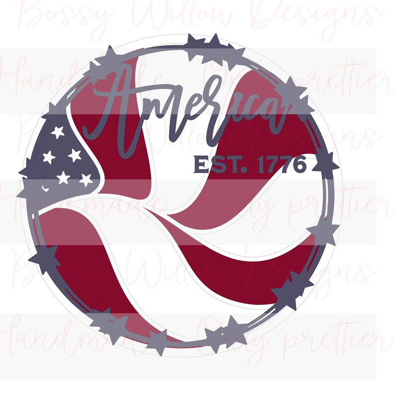SVG Digital Instant Download Laser Cut File America 1776 - Etsy