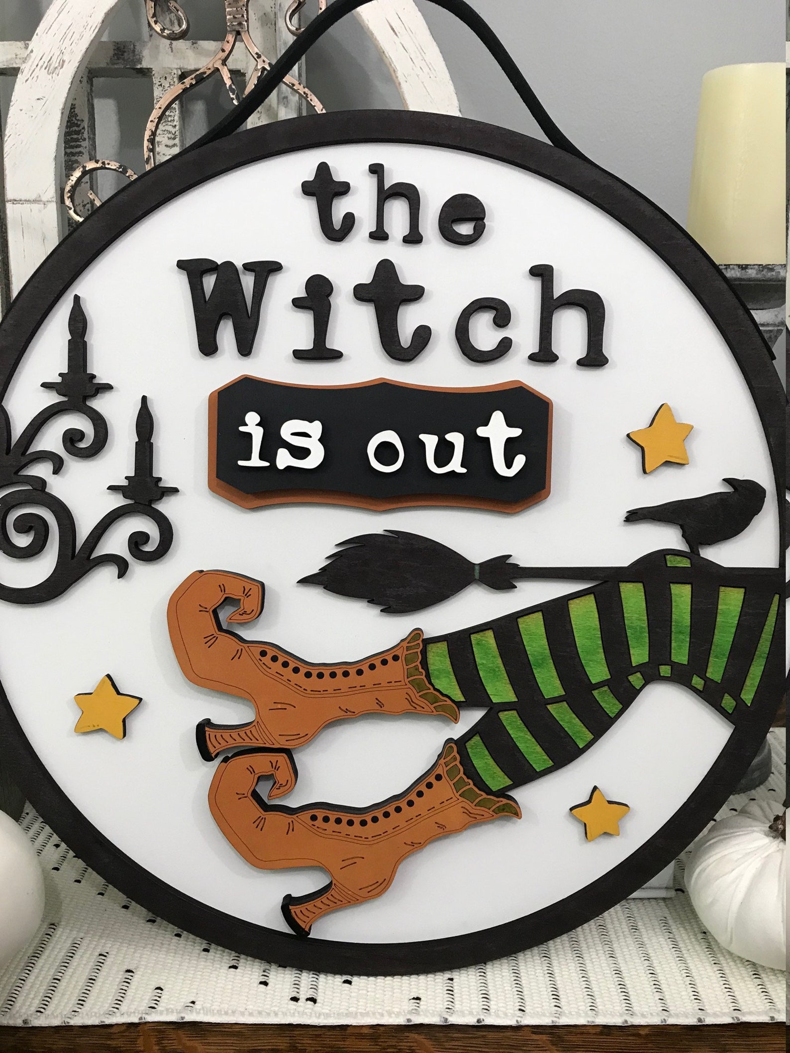 SVG Digital Instant Download Laser Cut File the Witch is in Out ...