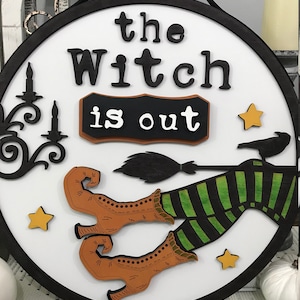 SVG Digital Instant Download Laser Cut File the Witch is in Out ...