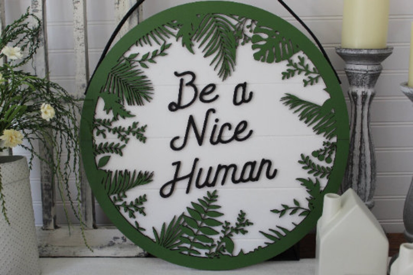 SVG Digital Instant Download Laser Cut File Be A Nice Human - Etsy
