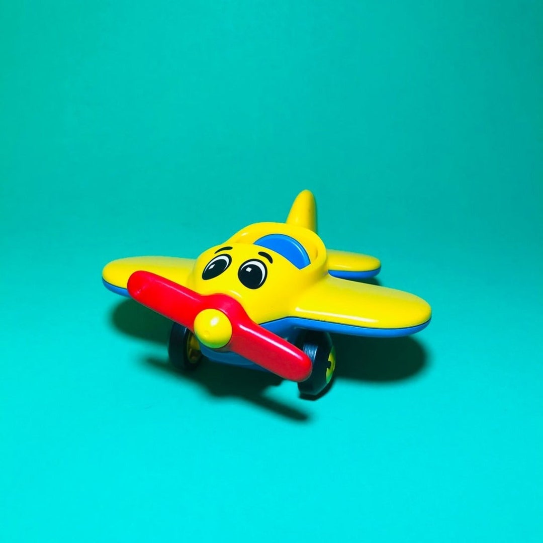 1992 Playmobil Geobra Airplane With Eyes - Etsy