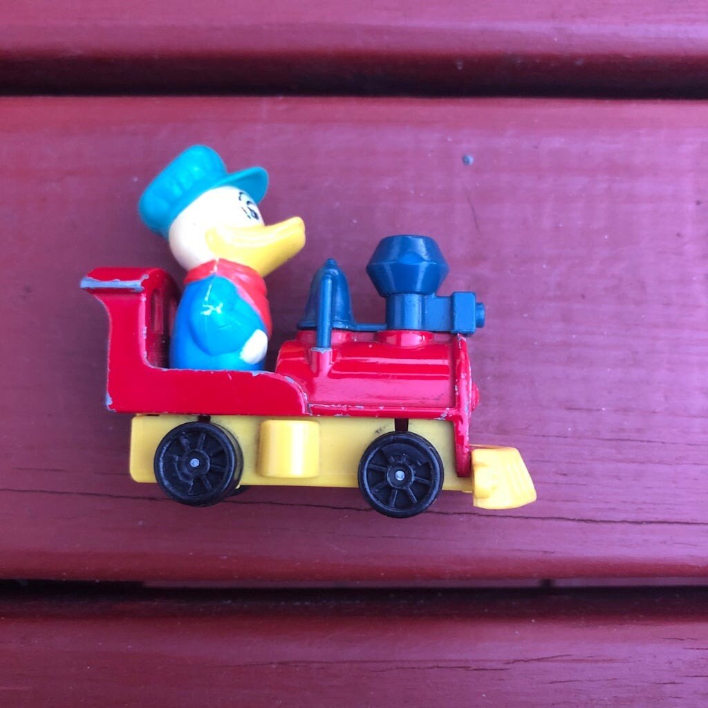 Vintage 1993 Walt Disney Diecast Donald Duck Conductor Train TOMY - Etsy